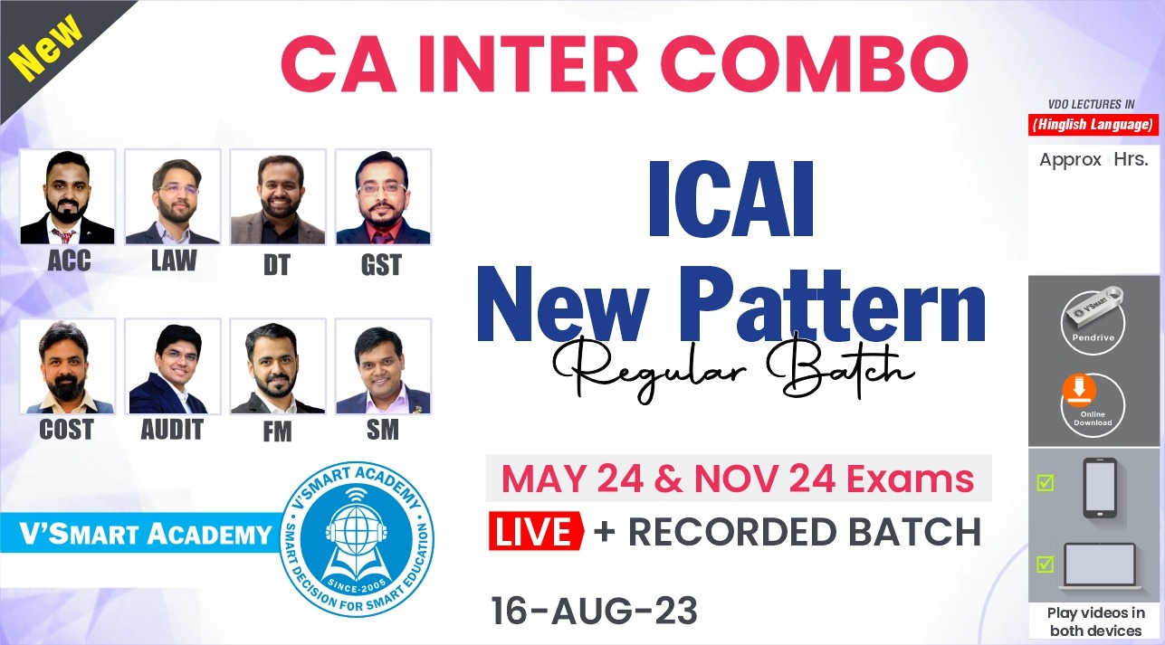 CA Inter New Scheme All Subjects Combo Both Group Costing by CA Vinod Reddy By Vsmart Academy ...